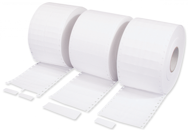 Die-cut tear-off labels white (VO) » THERMOTEX NAGEL GmbH